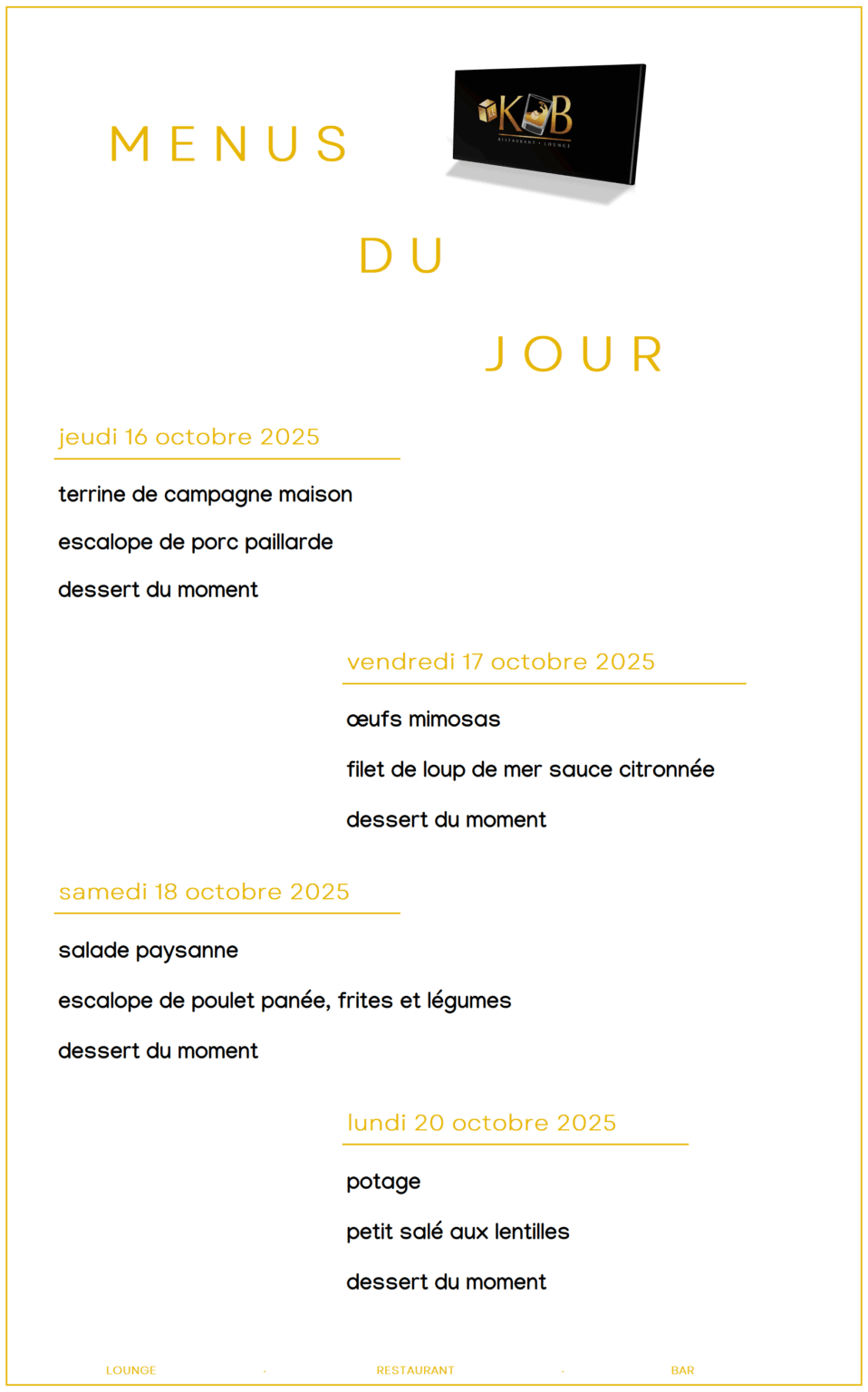 Restaurant Le Kub - Restaurant Le Kub